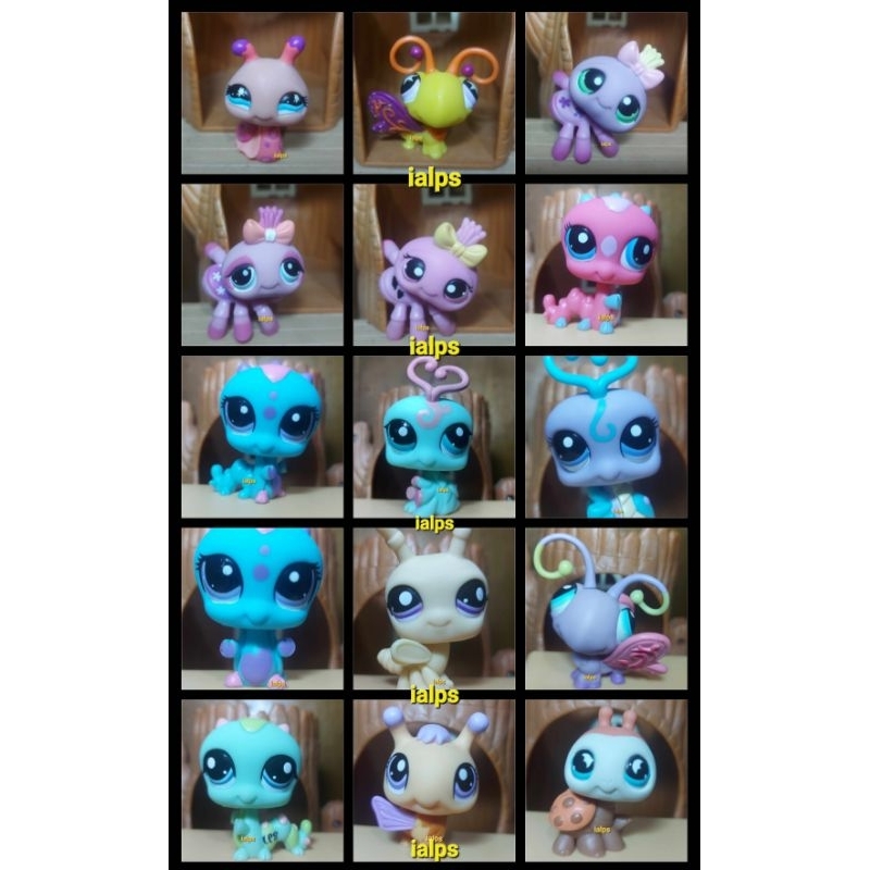 Littlest Petshop LPS Inchworm, Ladybug, Butterfly, Dragonfly, Ant ...