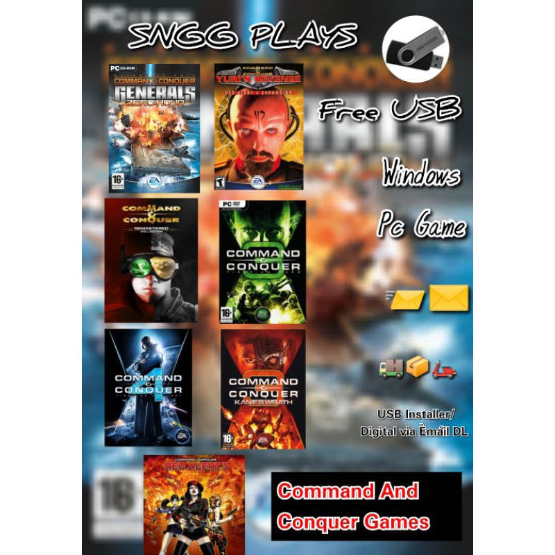 Command and Conquer C&C Games ( Zero Hour , Red alert , Tiberian ...