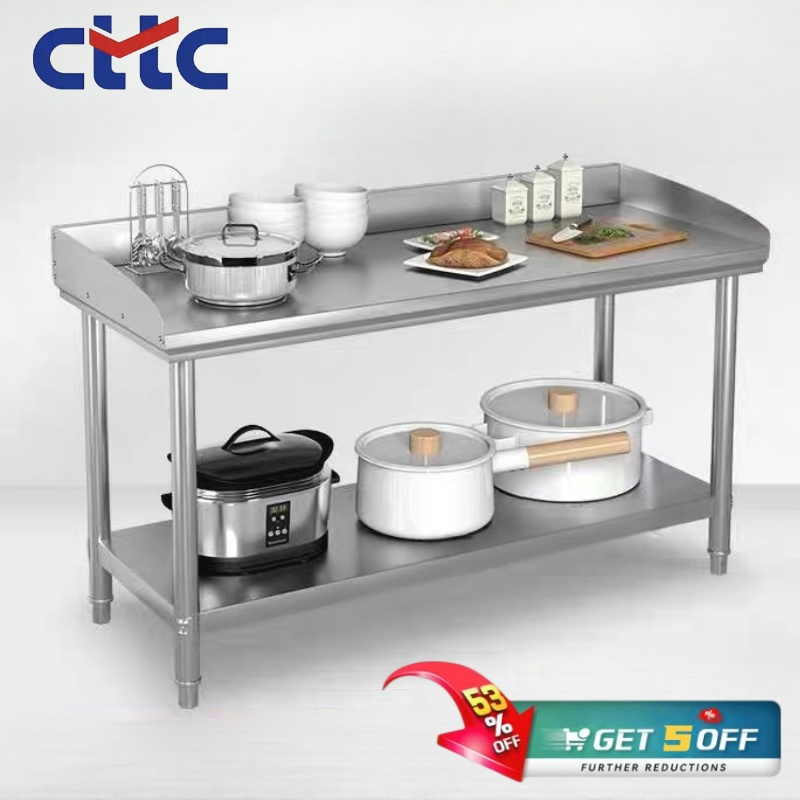 CTTC kitchen table Commercial console long table 304 stainless table ...