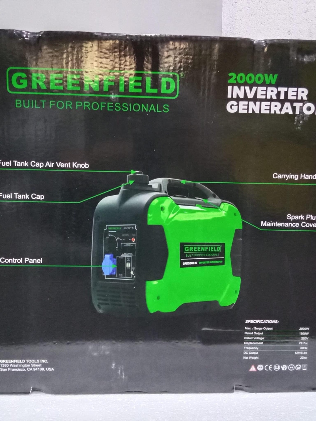 BRAND NEW GREENFIELD INVERTER GENERATOR GASOLINE | Shopee Philippines