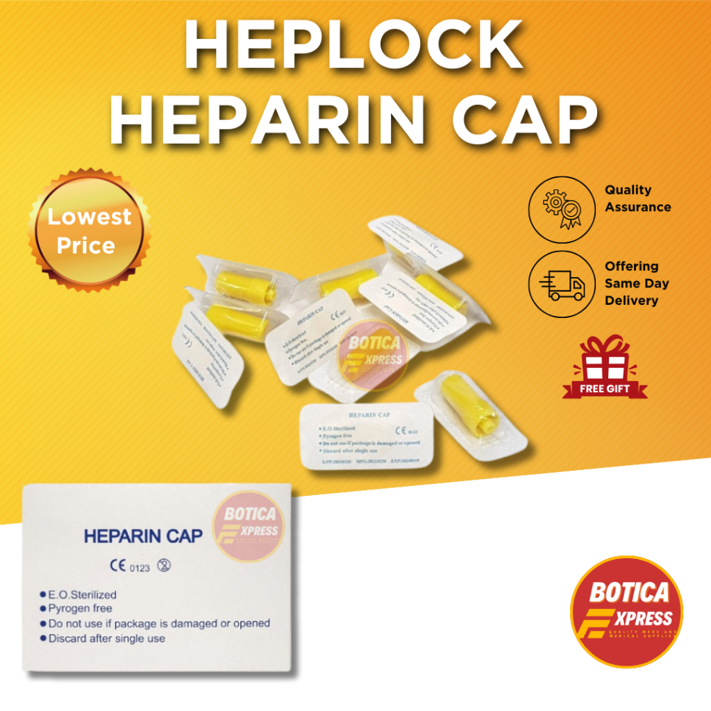 Heplock Heparin Cap In-Stopper (100 pieces) | Shopee Philippines
