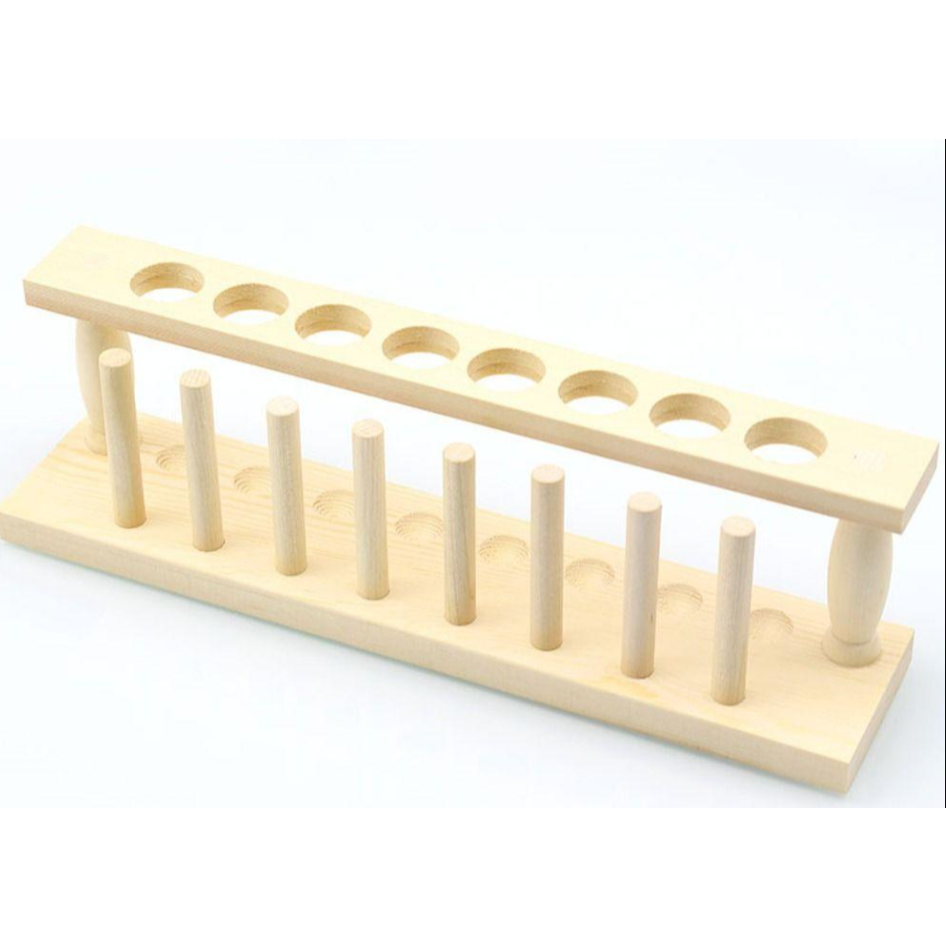 WOODEN TEST TUBE RACK WITH DRYING RACK FOR LABORATORY | Shopee Philippines