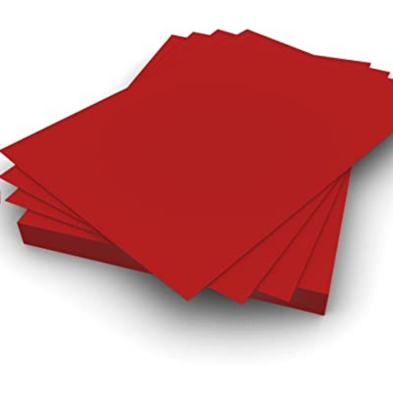 EFS EcofriendlyStuffs Red 300 gsm 10 pcs A4 Size RED Paper Sheets for ...