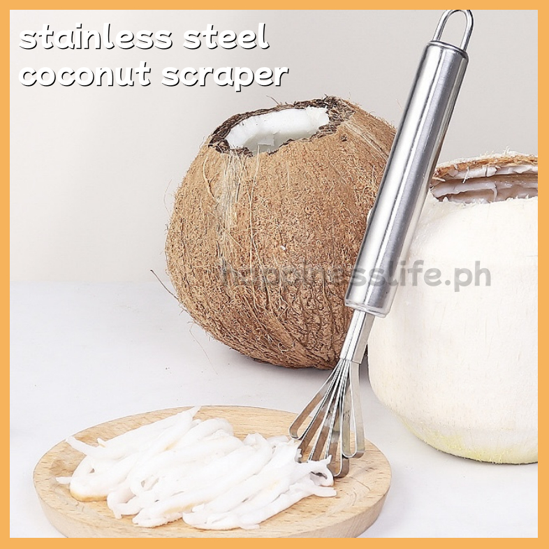 COD Stainless Steel Scraping Coconut Cutting Coconut Meat Tool Shaved ...