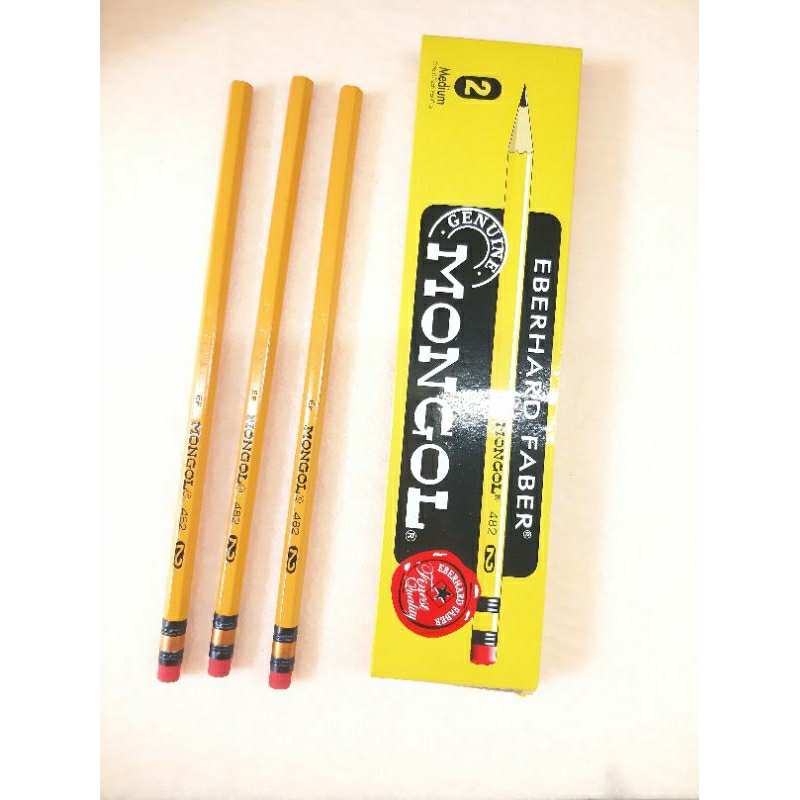 Mongol Number 2 Pencil 1 Box (12 pcs) | Shopee Philippines