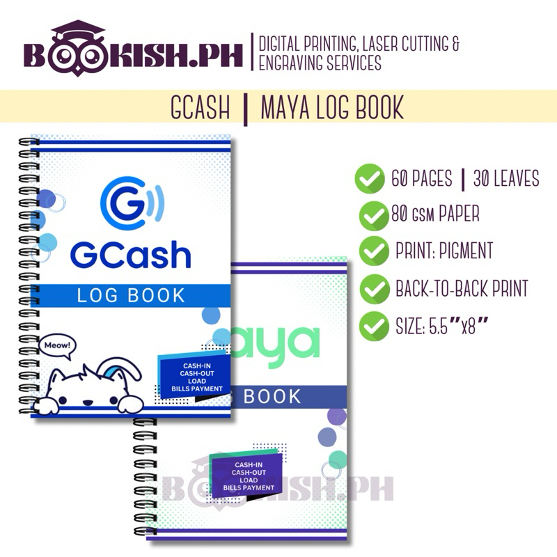 Gcash Maya Log Transaction Book | Shopee Philippines