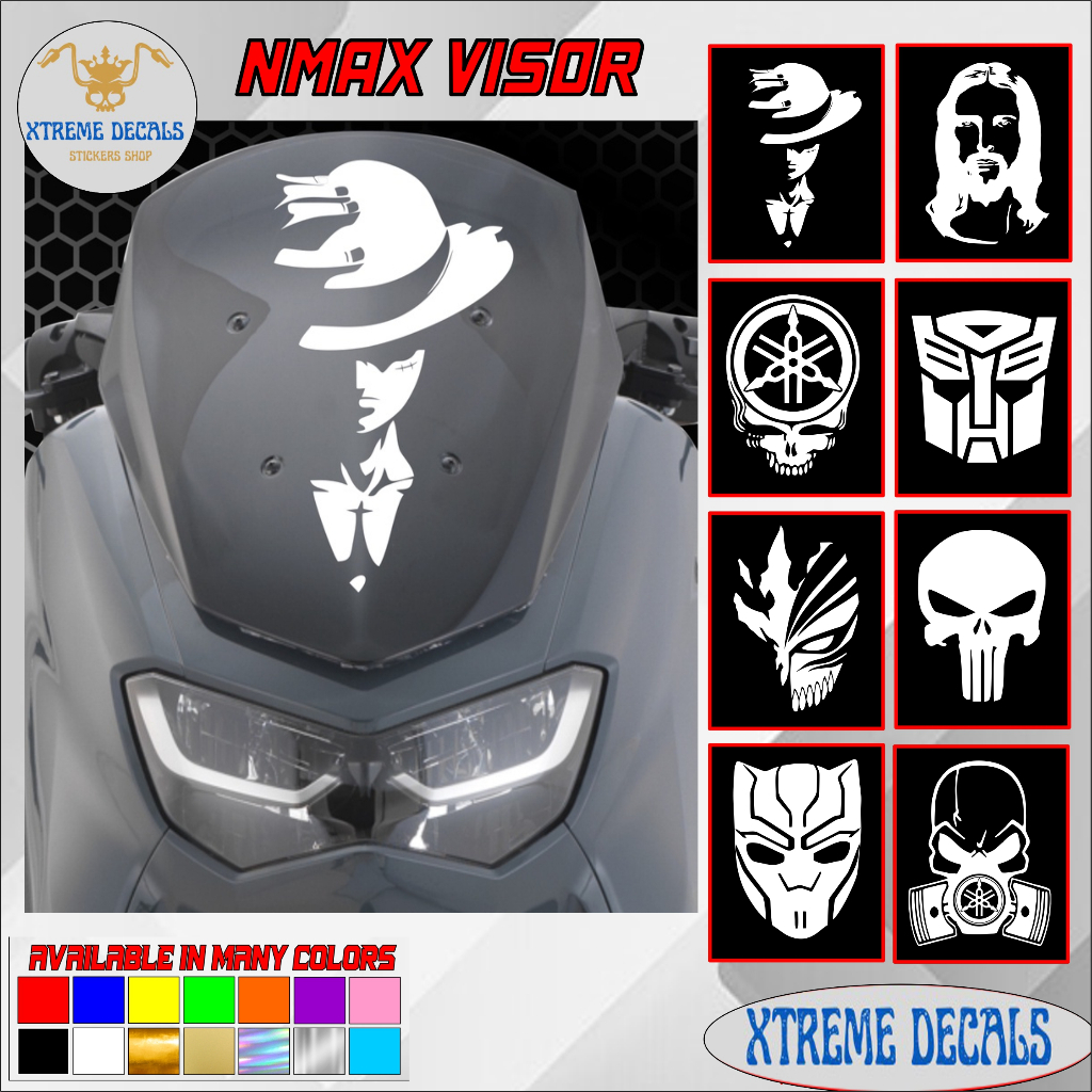 yamaha nmax v2 visor sticker diecut machine cut wateproof | Shopee ...