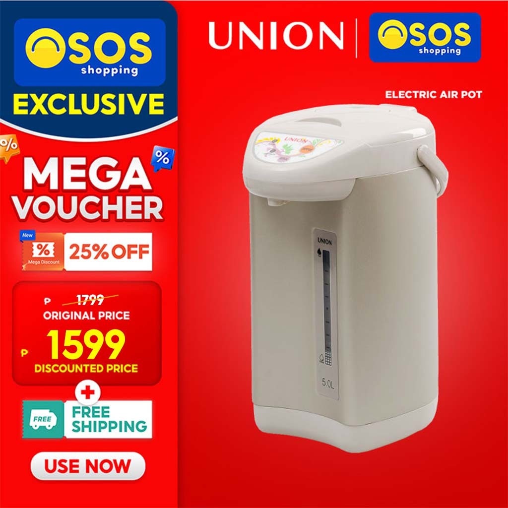 UNION 5.0L Electric Airpots Thermos Air Pot Water Dispenser w/ Manual ...