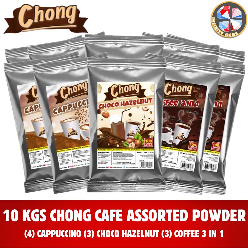 10 KGS CHONG CAFE ASSORTED PREMIXED POWDER (4) CPP (3) CH (3) 3IN1 ...