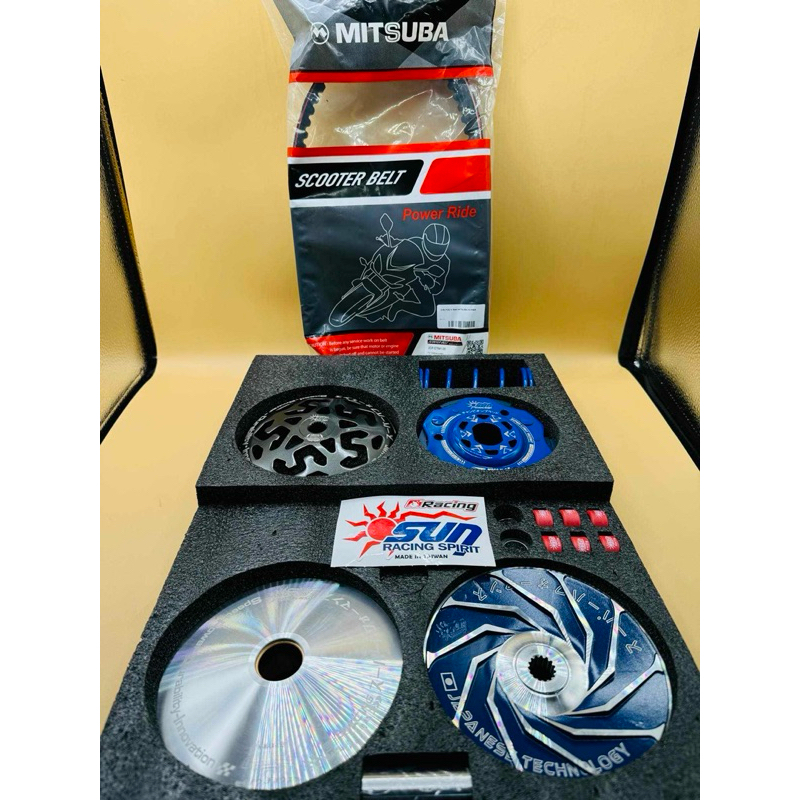 SUN RACING CVT Set Kit for Nmax/Aerox Full CVT SET with V-BELT ORIGINAL ...