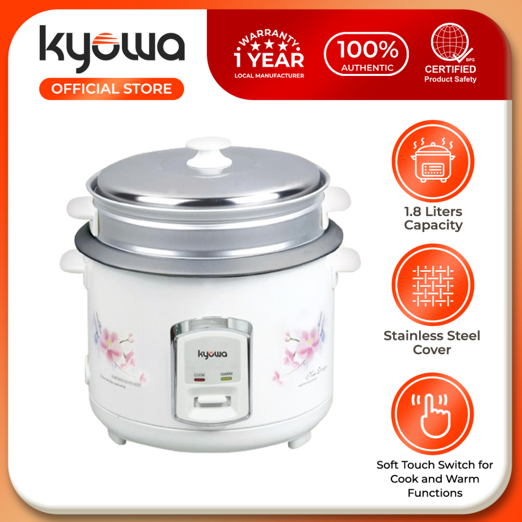 Kyowa 1.8 Liters Rice Cooker with Steamer (KW-2006) | Shopee Philippines