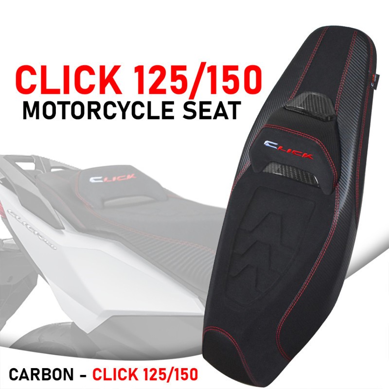 Honda Click V2/V3 Carbon Camel Back Seat Cover Assy With Embroid Deluxe ...