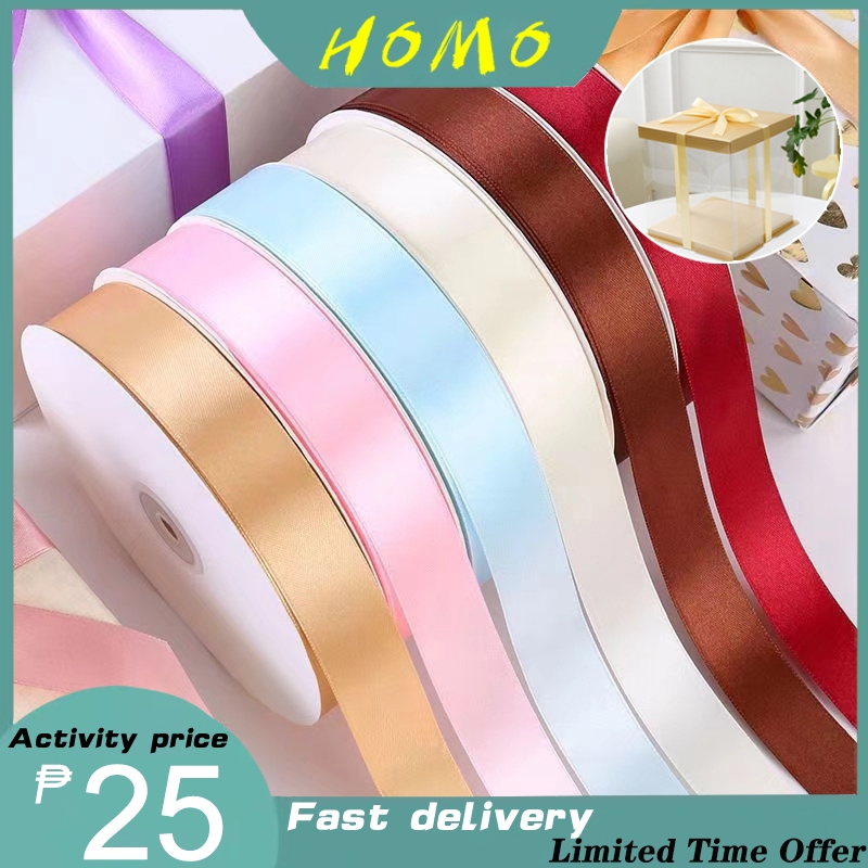 (2.5Cm/25 Yards/Roll) Ribbon Diy Wholesale Gift Packaging Silk Clothing ...
