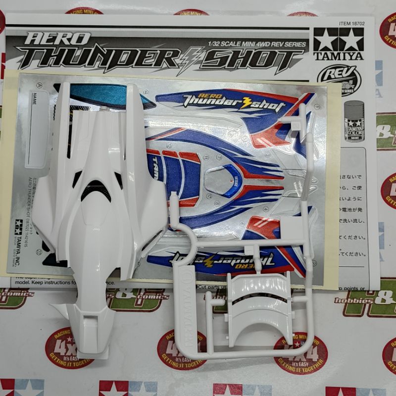 Tamiya Aero Thunder Shot Fit to FM / CFM cowl only with sticker ...
