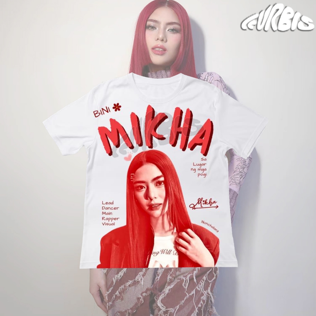 BINI member graphic print shirt cotton oversized men's women's t-shirt ...