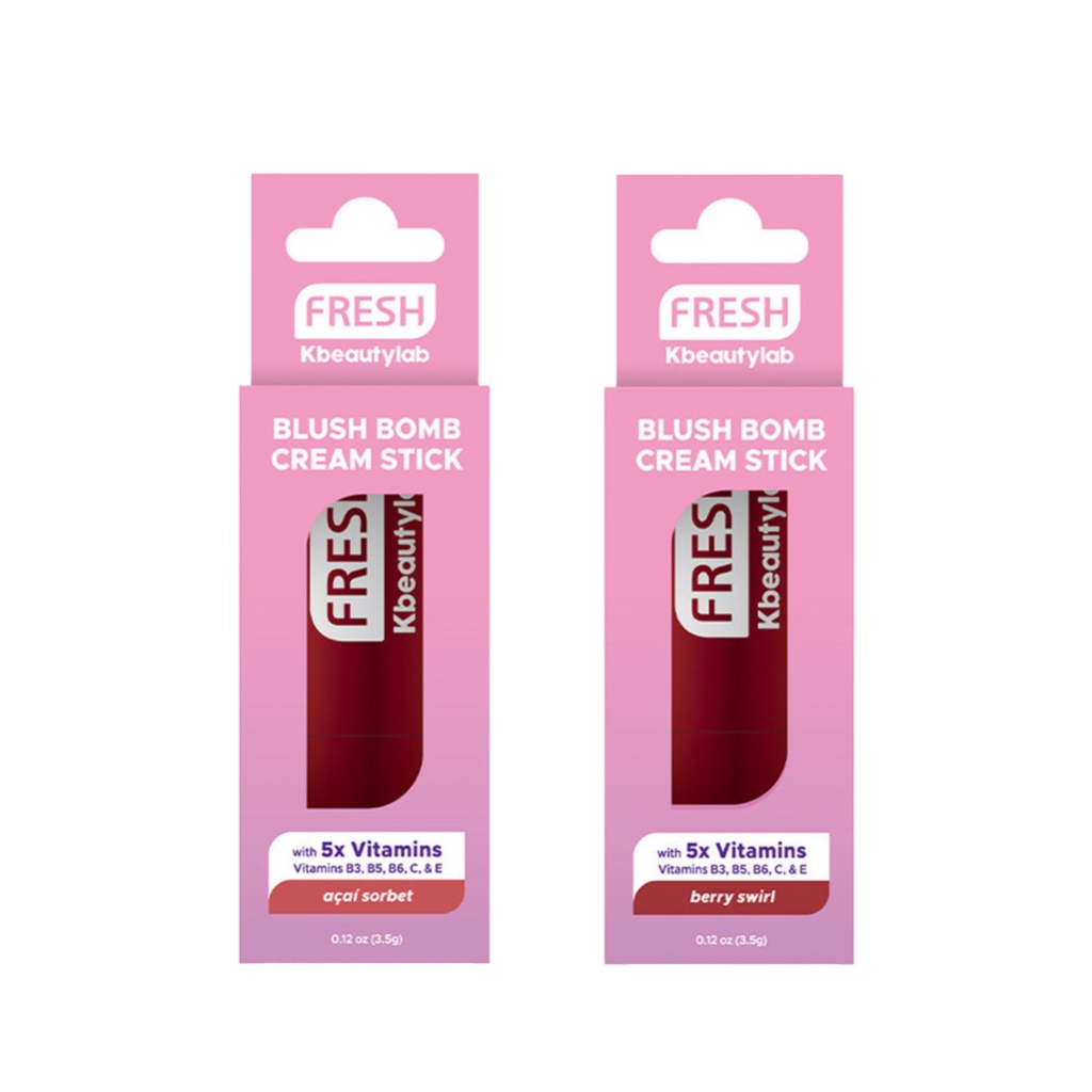 Fresh Kbeautylab Blush Bomb Cream Stick Berry Swirl/ Acai Sorbet 3.5g ...
