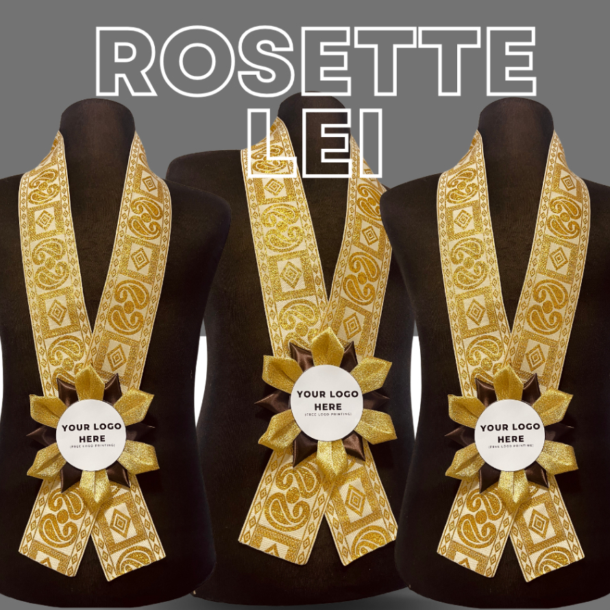 Rosette Lei Garland Gold Edition for VIPs, Guests, or as Welcome Lei | Shopee Philippines
