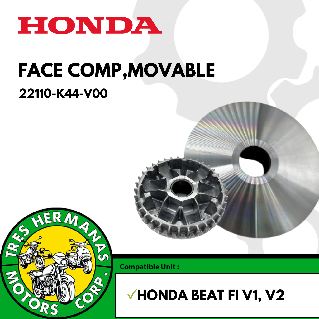 FACE COMP,MOVABLE FOR HONDA MOTORCYCLE : BEAT FI V1/V2 ( 22110-K44-V00 ...