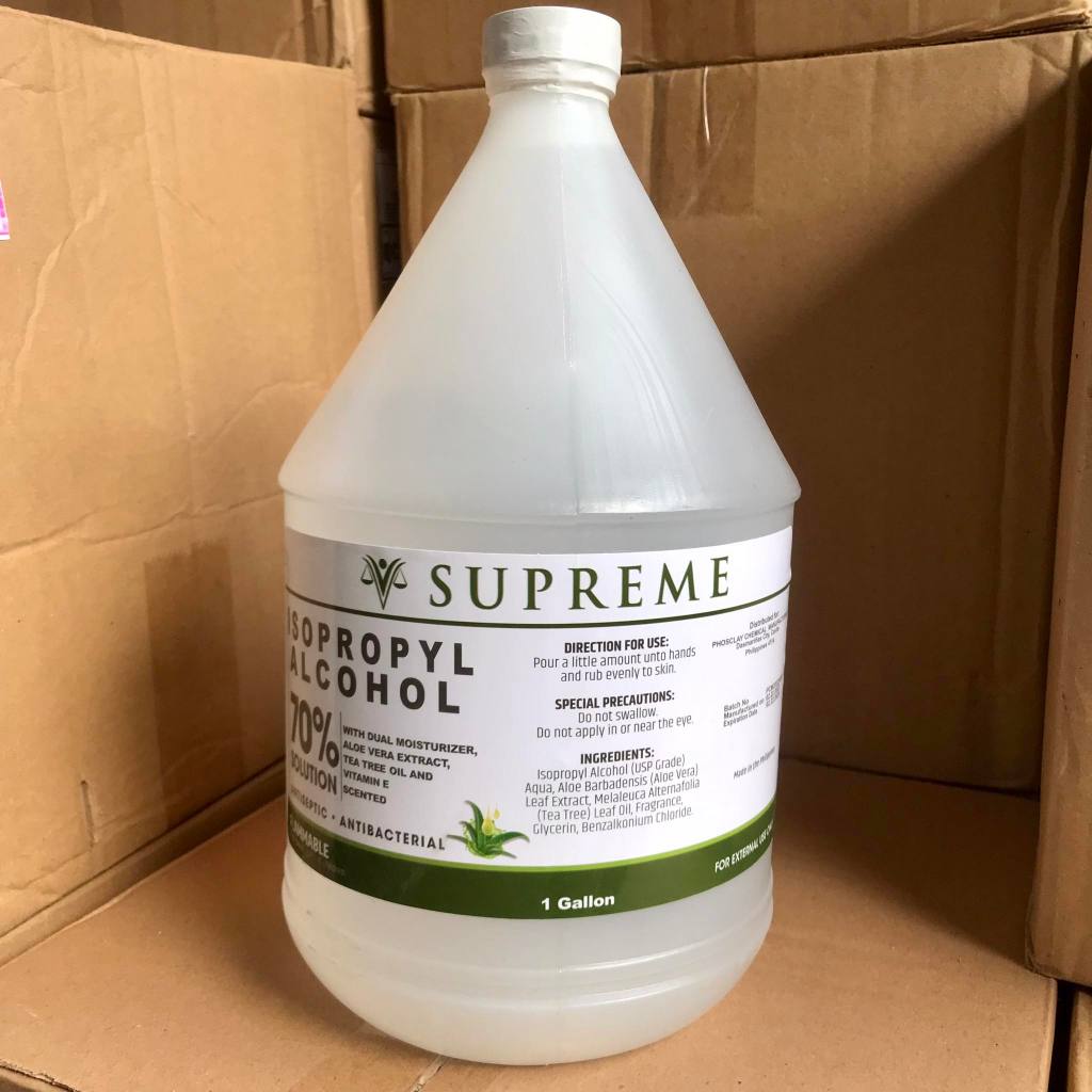SUPREME ISOPROPYL Green Teamara Scent Alcohol 3.2L 1 Gallon with Double ...
