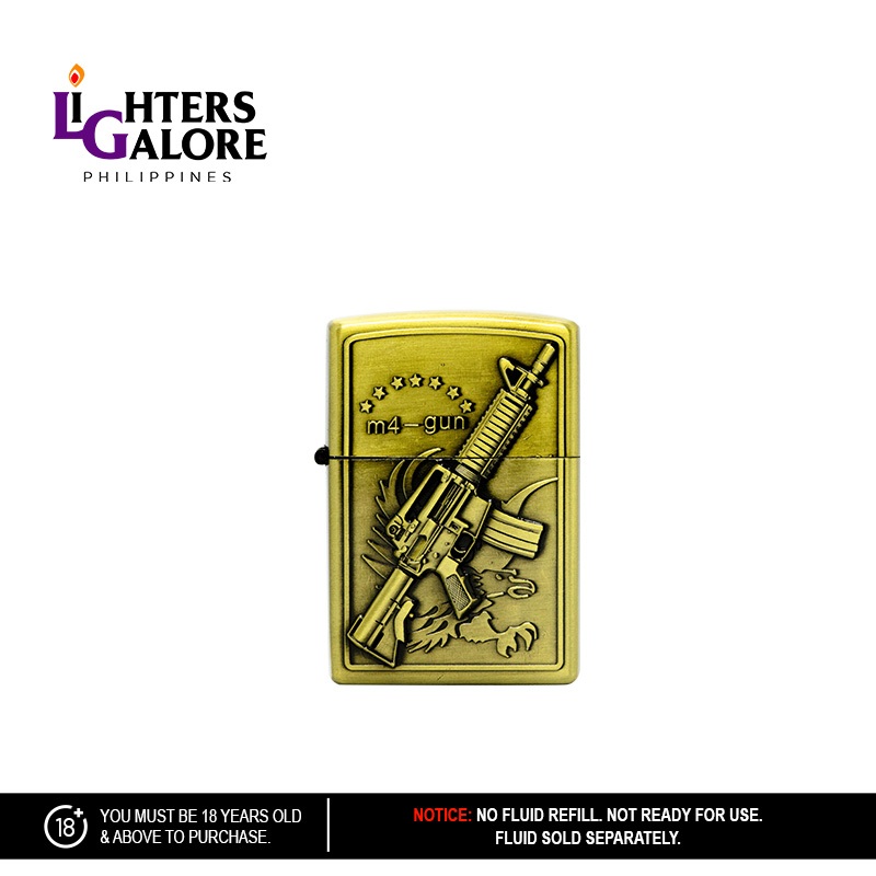 Lighters Galore - Jingling Flint Lighter (Embossed M4GN & 7 Stars ...