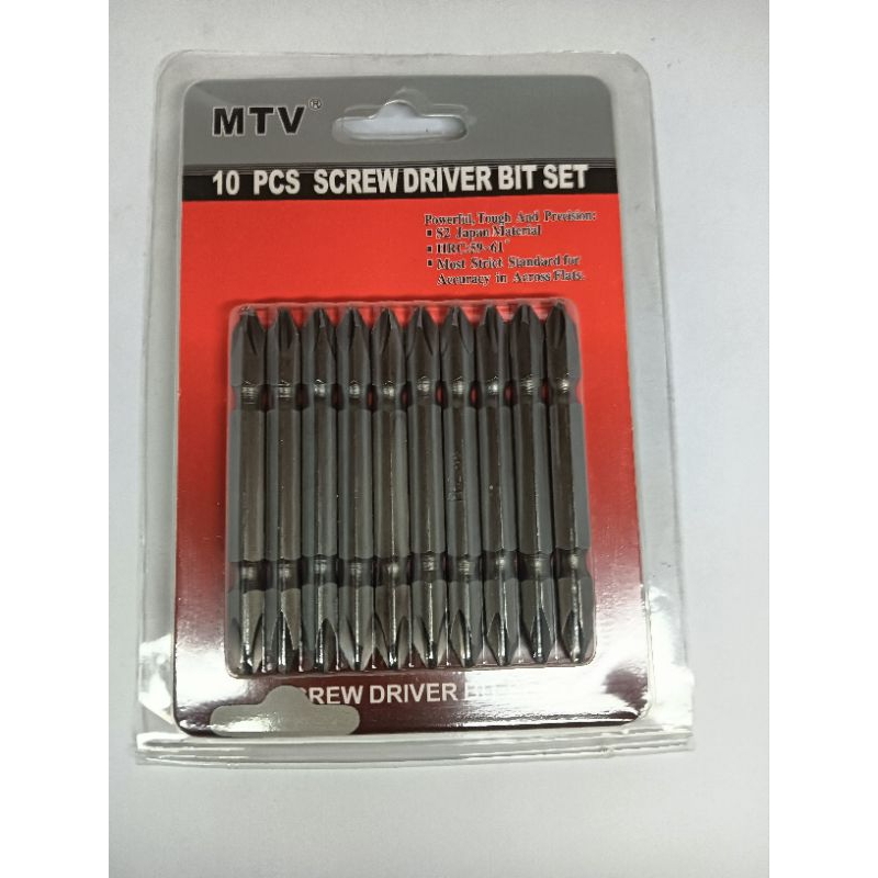 Screw Driver Bit 10 pcs. double head for DIY. | Shopee Philippines