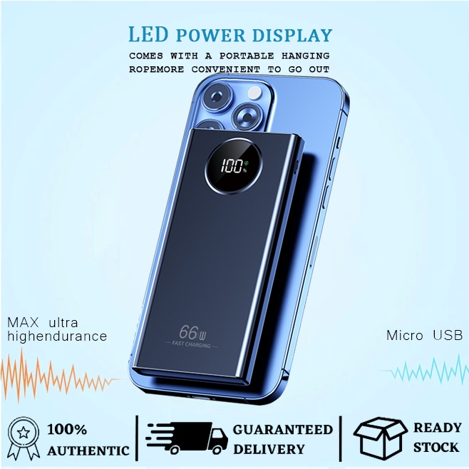 K101 series 66W fast charging powerbank Polymer lithium battery power bank original branded ...