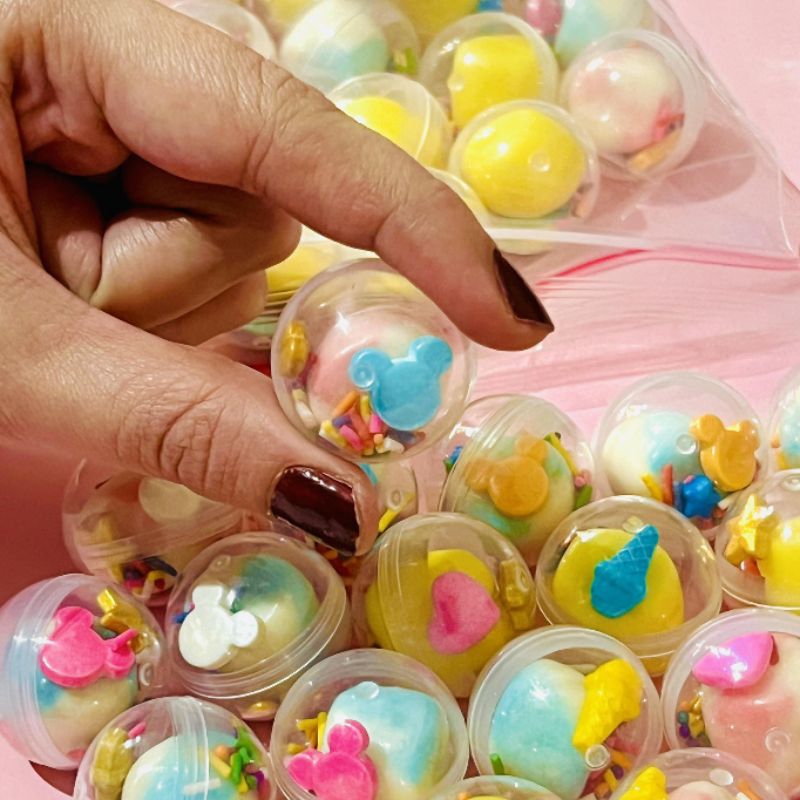 28mm assorted candies in capsule. crunchy marshmallows, sprinkle ...