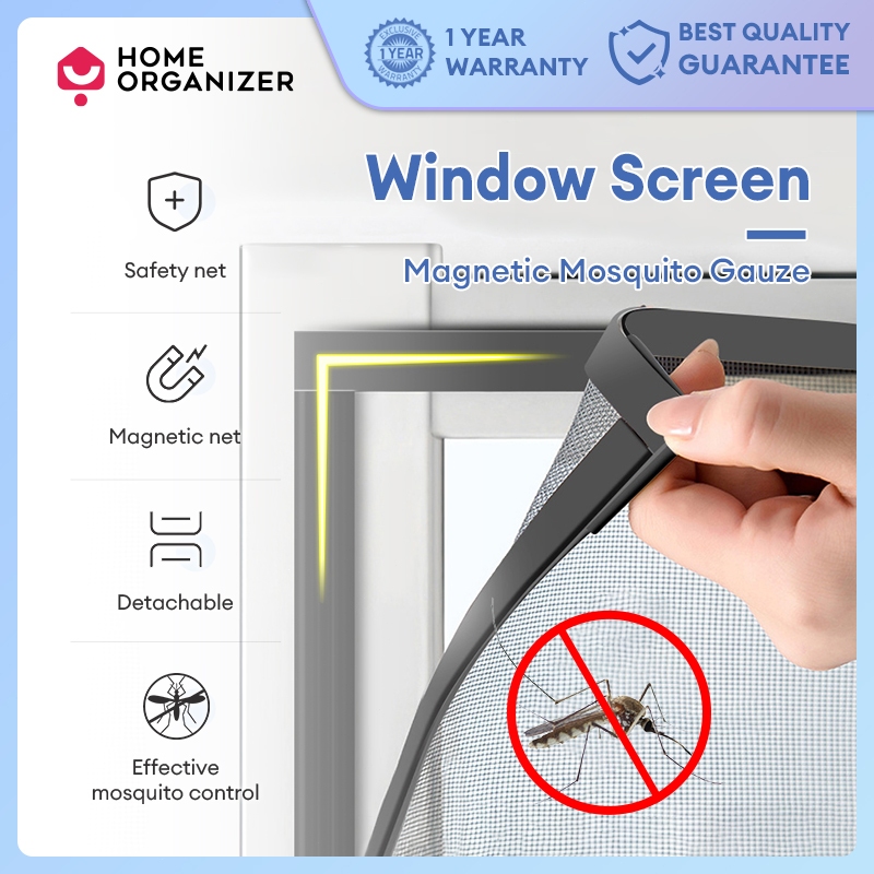 Magnetic Window Screen Simple Anti Mosquito Gauze Detachable Mosquito ...