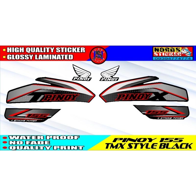 PINOY 155 TMX STYLE W/ free stickers | Shopee Philippines