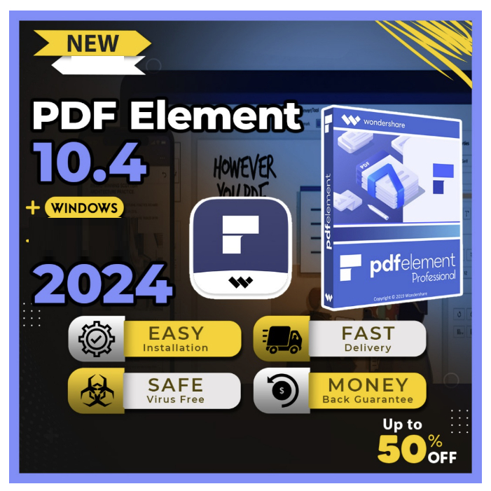 PDF Element Pro (OCR) v10.4.1 Latest 2024 Lifetime | COMES IN A USB ...