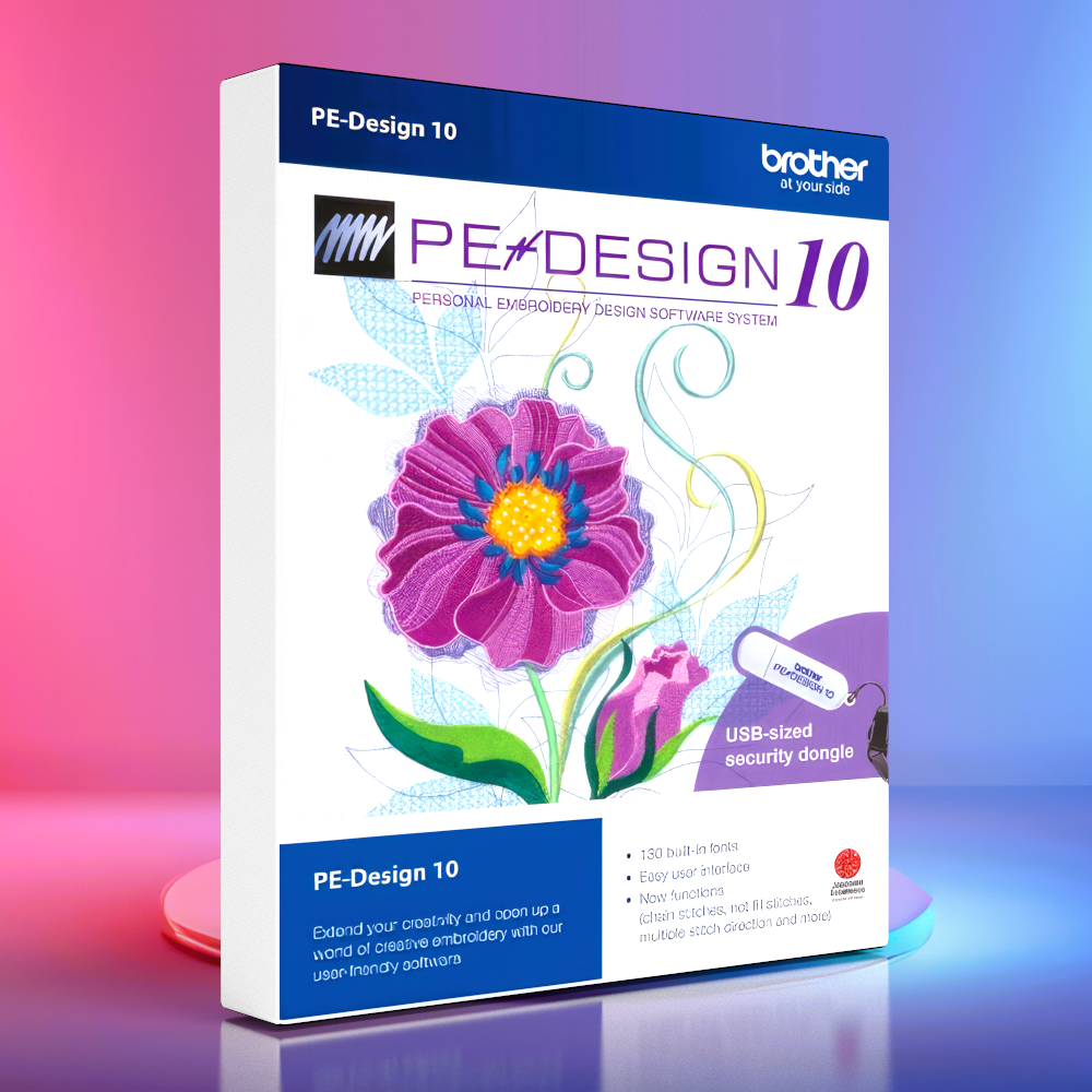 Brother PE-DESIGN 11 Embroidery Design & Digitizing Software + ScanNCut ...