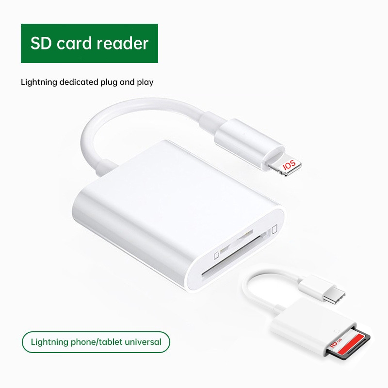 Mobile Phone Card Reader Lightning Adapter TF+SD 2-in-1 Card Reader OTG ... Mobile Phone Card Reader Lightning Adapter TF+SD 2-in-1 Card Reader OTG ...