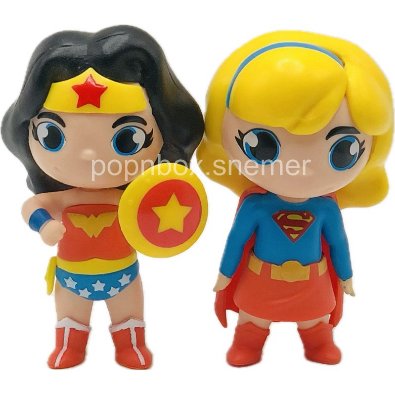 Wonder Woman and Supergirl Chibi Collectible Figure by Popeyes New ...