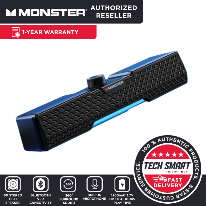 Monster G02 MK II Bluetooth Speaker Aux Audio Cable Stereo Surround ...