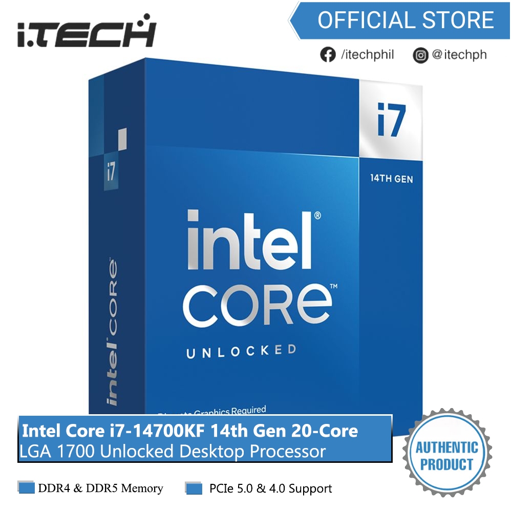 Intel Core i7-14700KF 14th Gen 20-Core LGA 1700 33MB Cache Unlocked ...