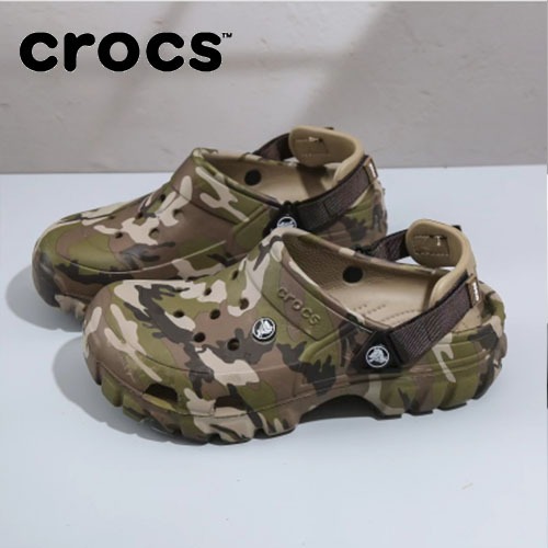 Crocs Classic Velcro strap tie dye graphic clogs slippers original oem ...