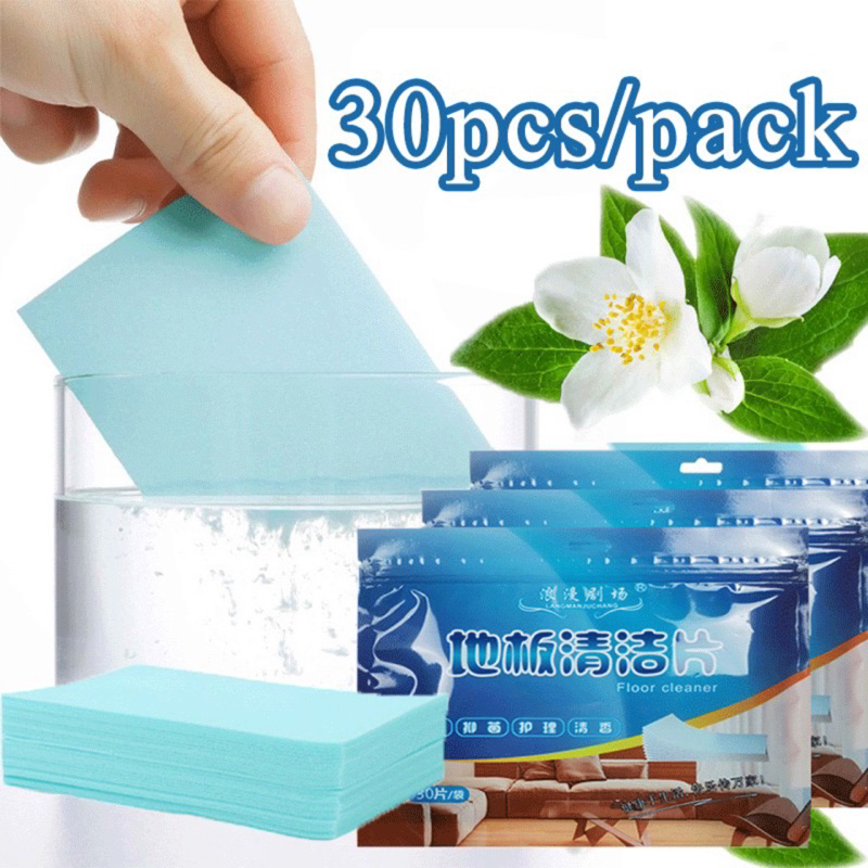 Tile and Wooden Floor Cleaner Dissolving Paper Sheets All Around ...