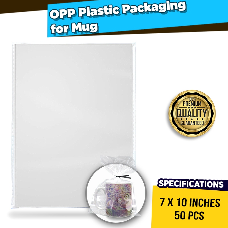 OPP Plastic Packaging for Mug 7x10 inches (50pcs) | Shopee Philippines