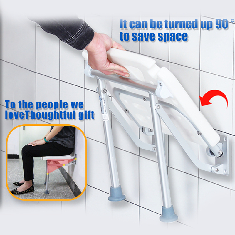 Bathroom Folding Stool Elderly Shower Elderly Safe Wall Chair Disabled ...