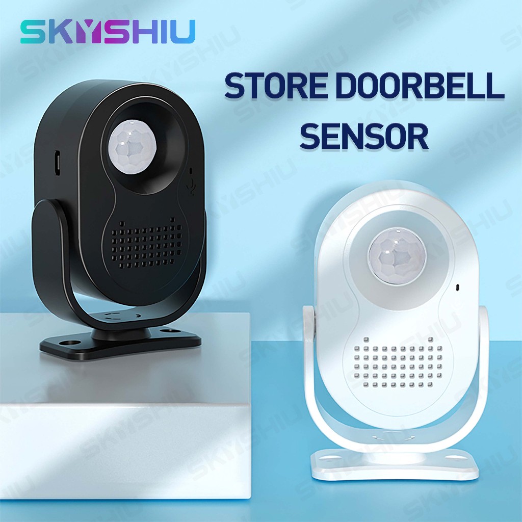 SKYSHIU STORE DOORBELL SENSOR Doorbell Wireless Motion Detector Welcome ...