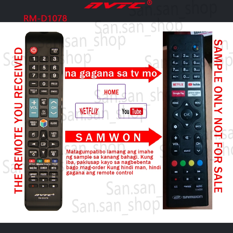 100% Universal remote control for samwon smart tv remote,universal na ...