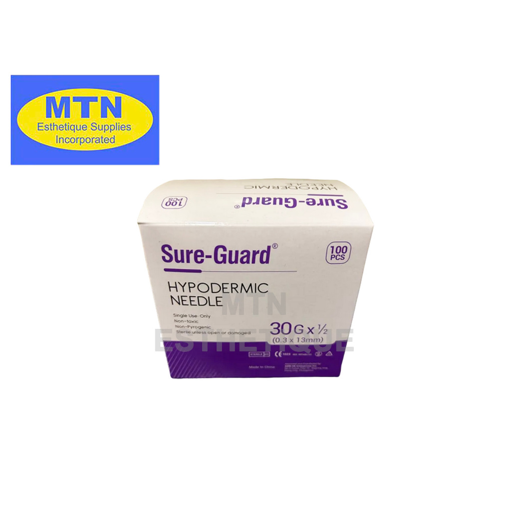 Sure-Guard Hypodermic Needle 30G x 1/2 | Shopee Philippines