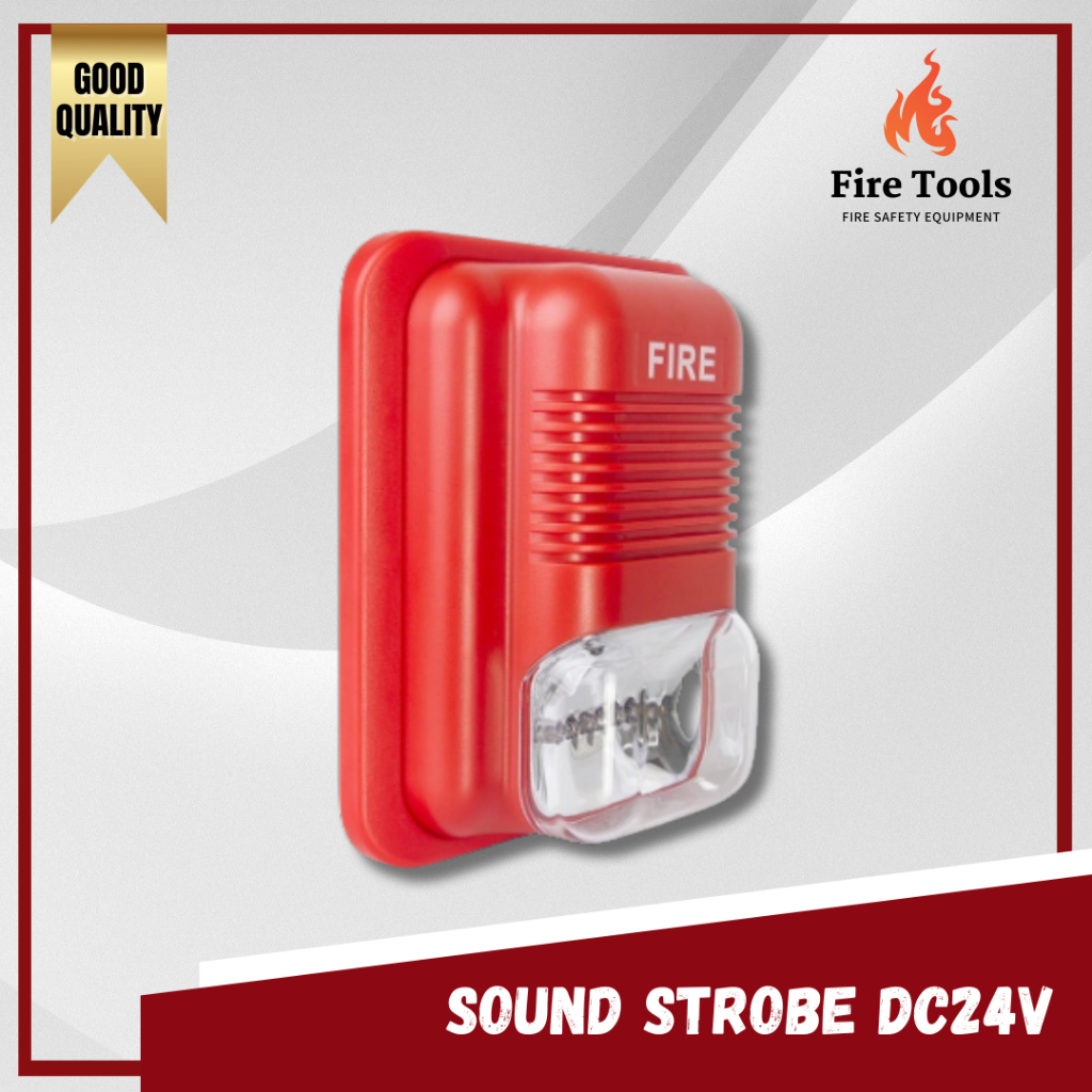 DC24V 2 wire Sound Strobe Sound & Light Fire Alarm Warning Strobe Horn ...