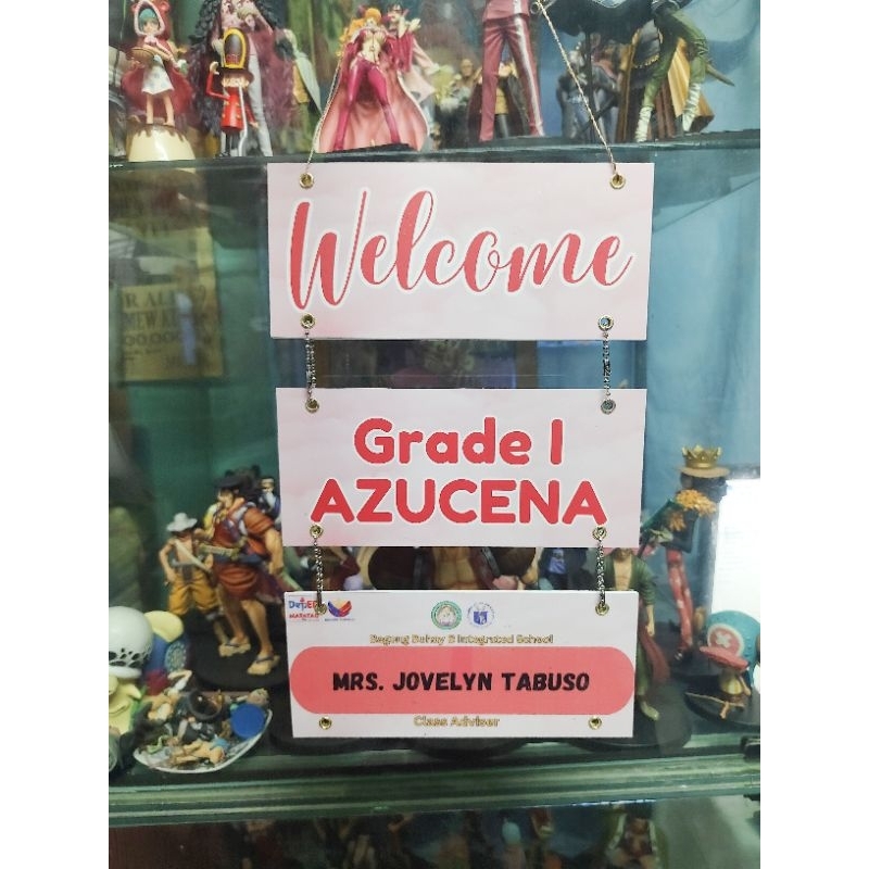Hanging Welcome /Name Plate for teachers | Shopee Philippines