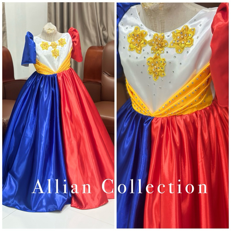 Philippine Flag Costume Gown.Linggo ng wika | Shopee Philippines