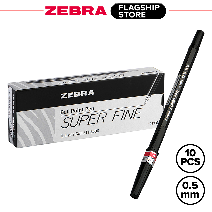 Zebra Pen Superfine Black 0.5mm H8000 | Shopee Philippines