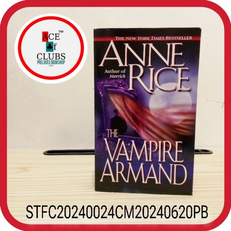 the vampire armand by Anne Rice (PReLoved/ Used) | Shopee Philippines