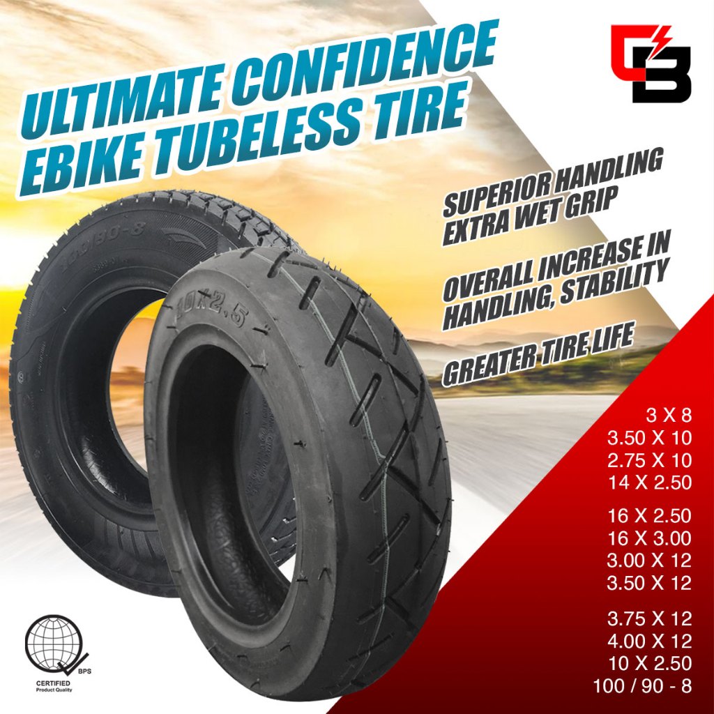 City Ebike High Quality Tubeless Tire 3x10 2.75x10 10x2.5 2.5x14 2.5x16 ...
