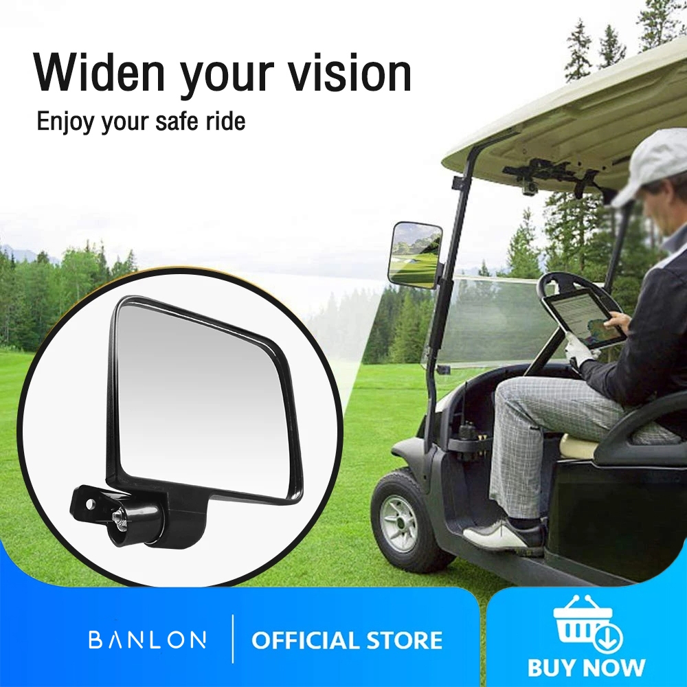 Golf Cart Mirrors - Universal Folding Side View Mirror For Golf Carts ...