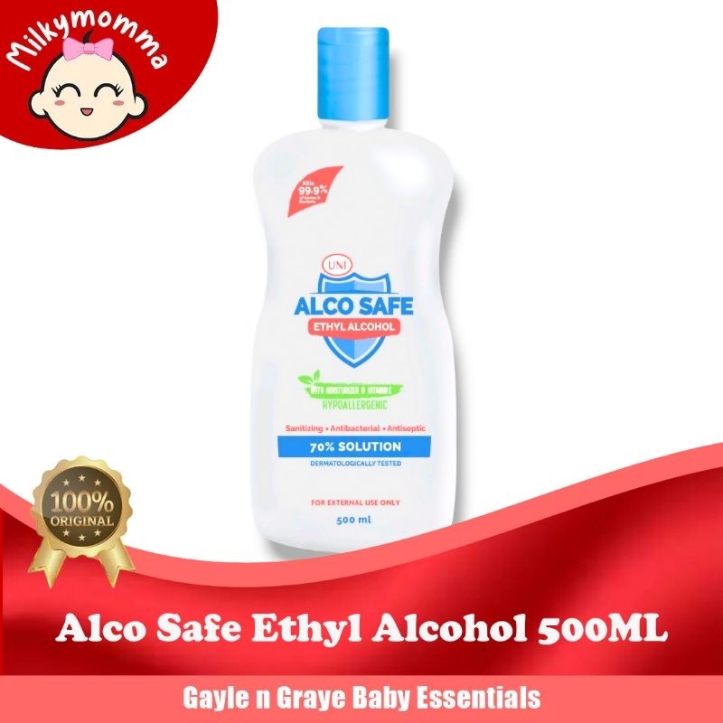 Alco Safe Ethyl Alcohol 500ML | Shopee Philippines